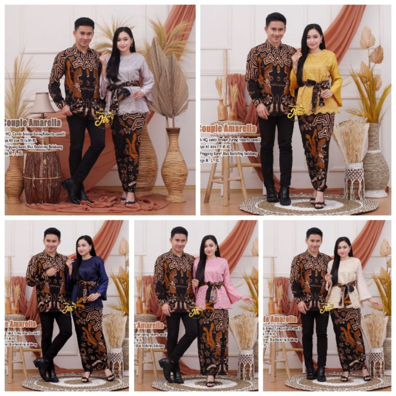 Batik Couple Kebaya Couple Brokat Kebaya Engagement Kebaya Graduation ...