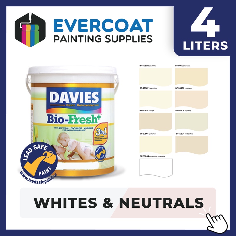 Davies Paints BioFresh 4-Liters ( Whites & Neutrals) | Shopee Philippines