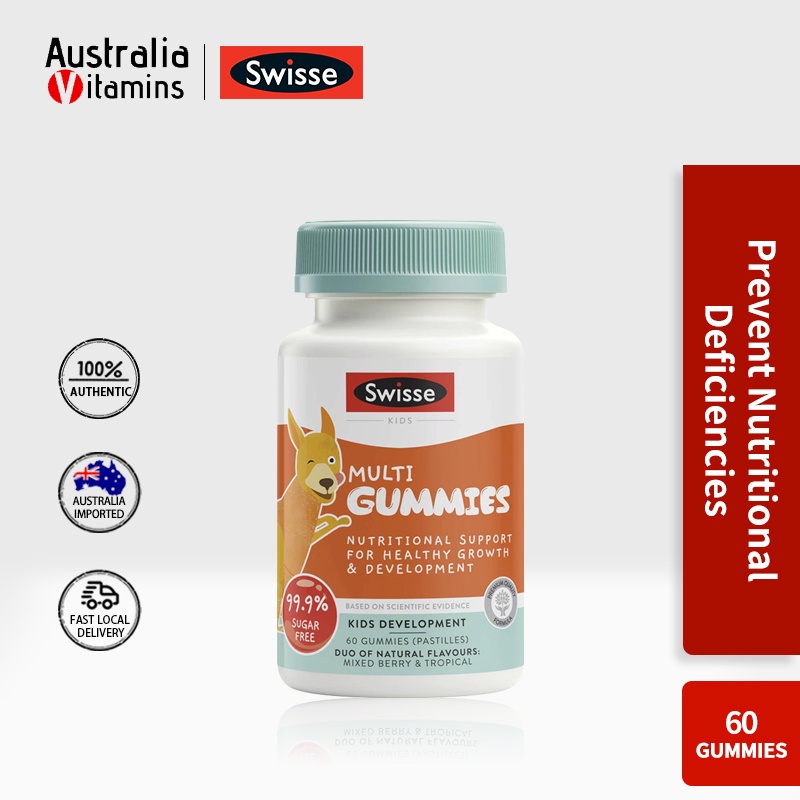 Australia Swisse Kids Multi Vitamins 60 Gummies (Pastilles) | Shopee ...
