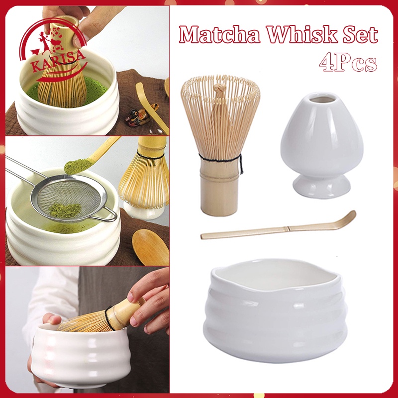 Japanese Matcha Tea Set Matcha Whisk Set and Matcha Bowl Bamboo Matcha ...