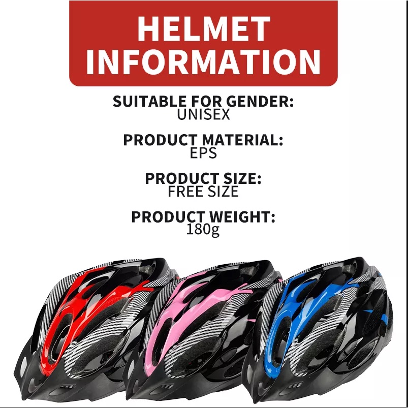 helmet Breathable Ultra Light 180g For Bike Cycling Helmet For Men Safety Hat | Shopee Philippines
