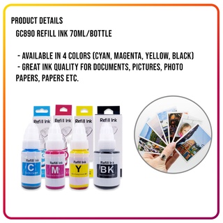 Canon Ink GC890 Refill ink For Canon IP1200 IP2770 MP237 MP287 P200 ...