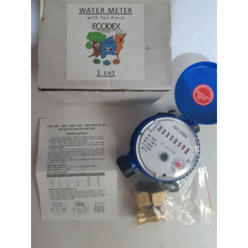 Water Meter Brass Ecodex Dry Type Heavy Duty ISO Water Submeter Sub ...