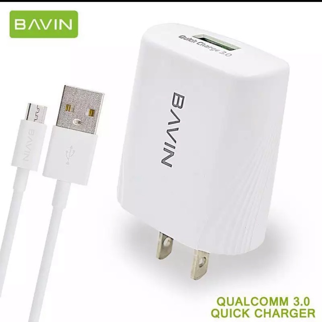 Original Bavin Fast Charger Qualcomm Quick Charger 3.0 | Shopee Philippines