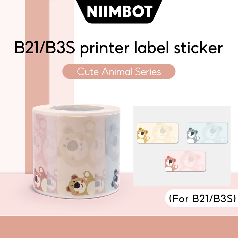 Niimbot B21/B3S Color Label Printing Paper Name Sticker Sticker Waterproof Self | Shopee Philippines