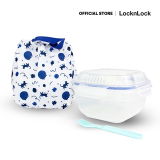 LocknLock To-Go Lunch Box with Dividers and Sauce Container | Bento Box ...