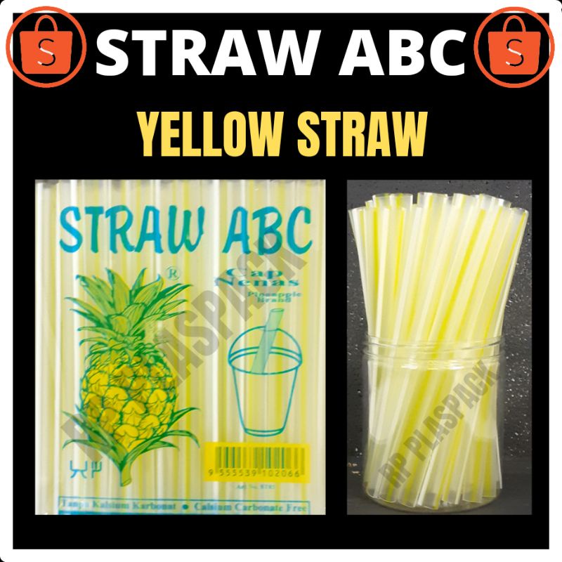 ABC STRAW AIR BATU CAMPUR STRAW, STRAW BEWARNA, STRAW CANTIK | Shopee ...