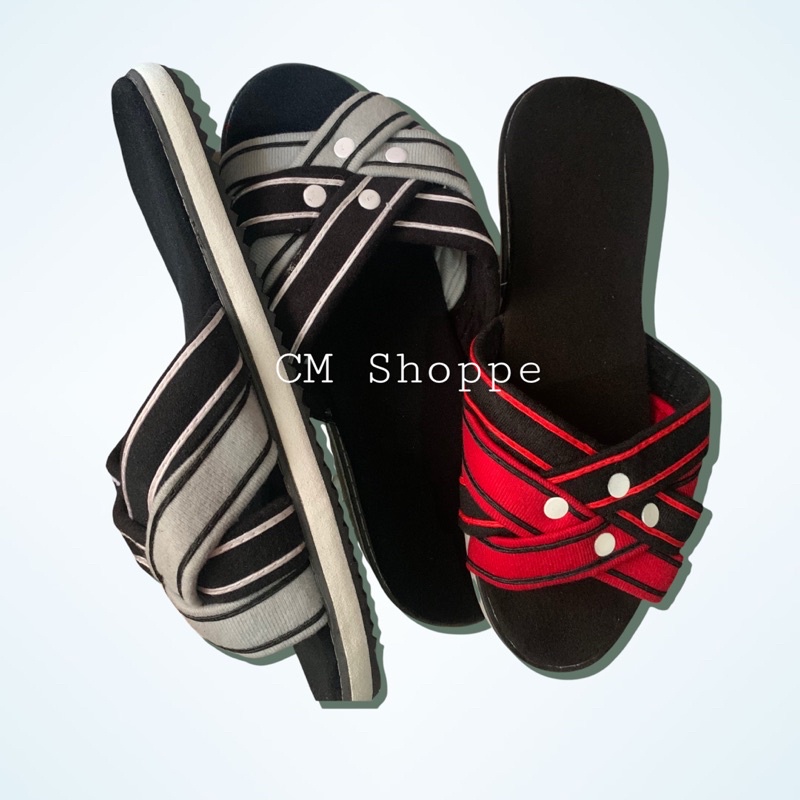 Alpombra Slippers For Men Black Sole Marikina Made | Shopee Philippines