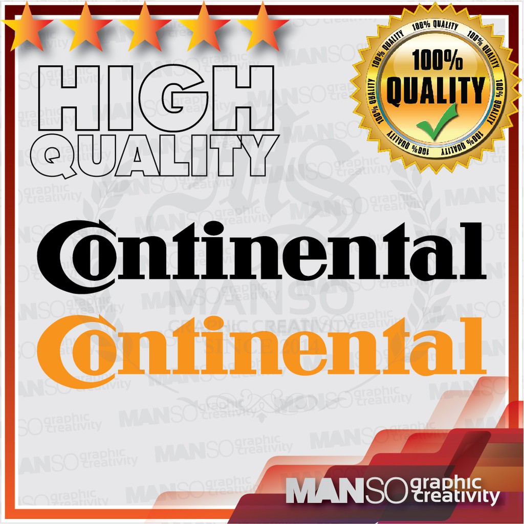 Continental Motorsport Performance tyre LOGO Tayar Sticker | Shopee ...