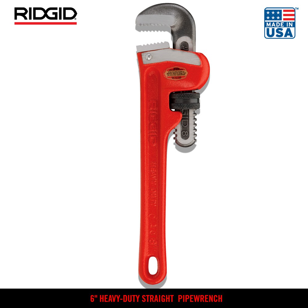 RIDGID Model 8 Heavy-Duty Straight Pipe Wrench, 8 inch | Shopee Philippines