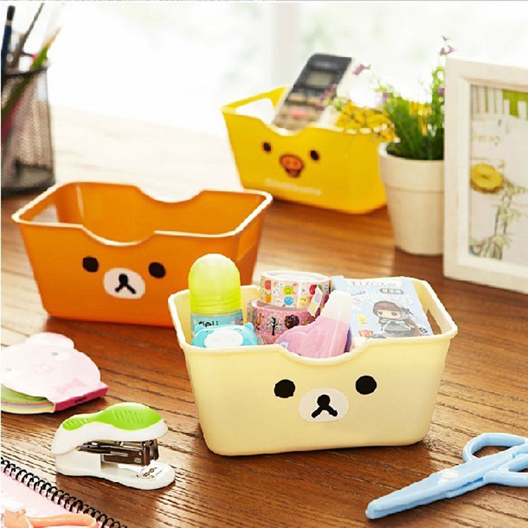 Mini Cute cartoon Desktop storage box | Shopee Philippines