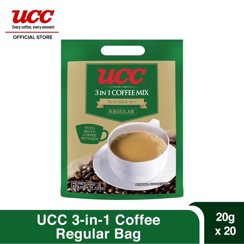 UCC 3-in-1 Coffee Regular Bag (20g x 20) | Shopee Philippines