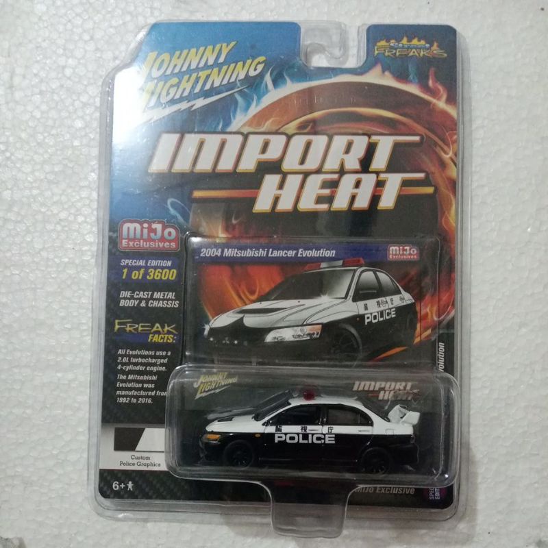 Johnny LIGHTNING 2004 Mitsubishi Lancer Evolution Police Car series ...