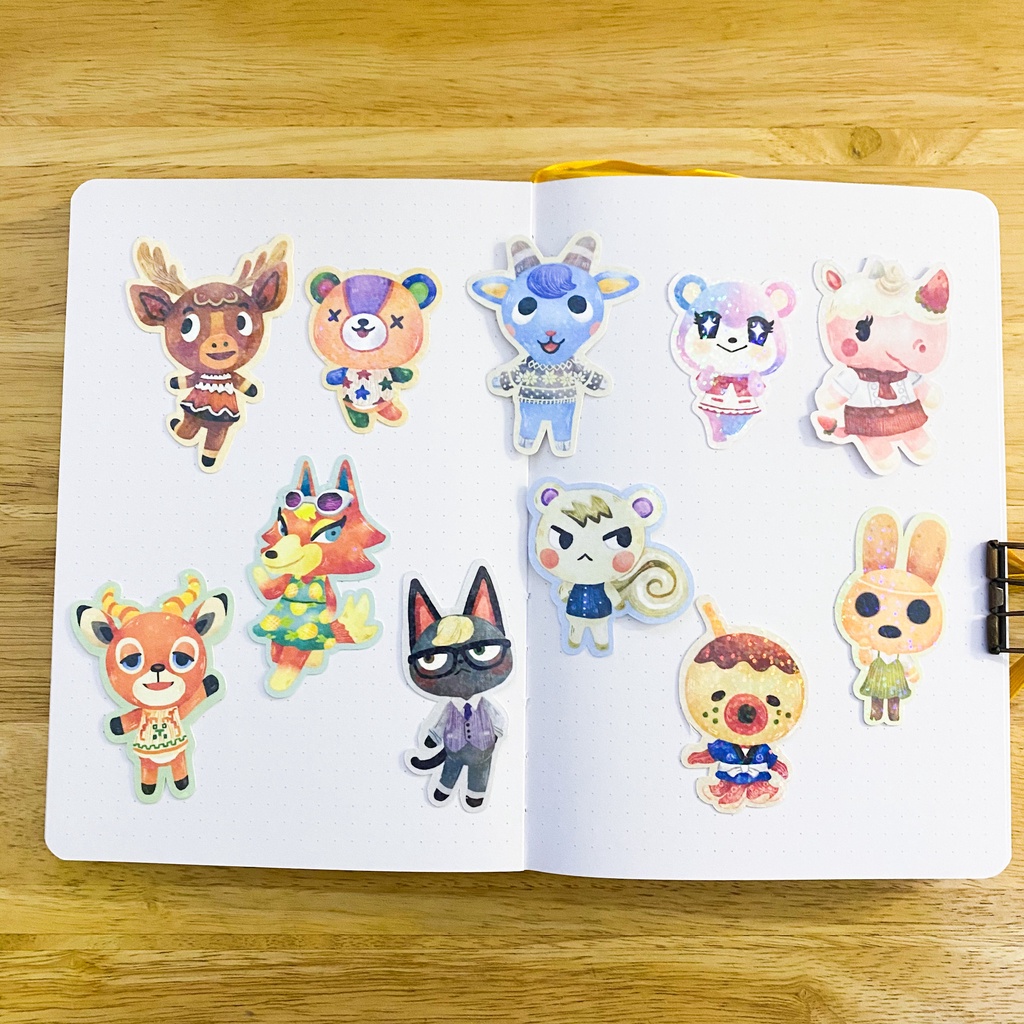 Animal Crossing Villagers Stickers VERSION 1, ACNH Stickers, Marshal ...