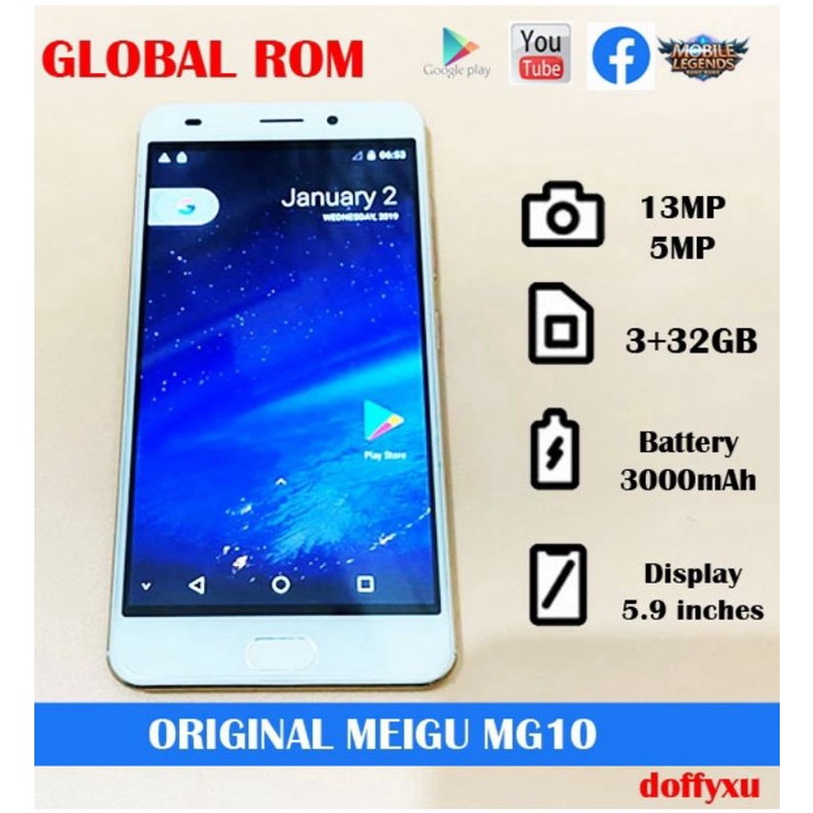 Original Meigu MG10 3/32GB Global ROM Smartphone | Shopee Philippines