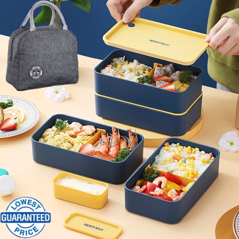 304 Stainless Steel Lunch Box With Soup Bowl Leak-Proof Bento Box ...