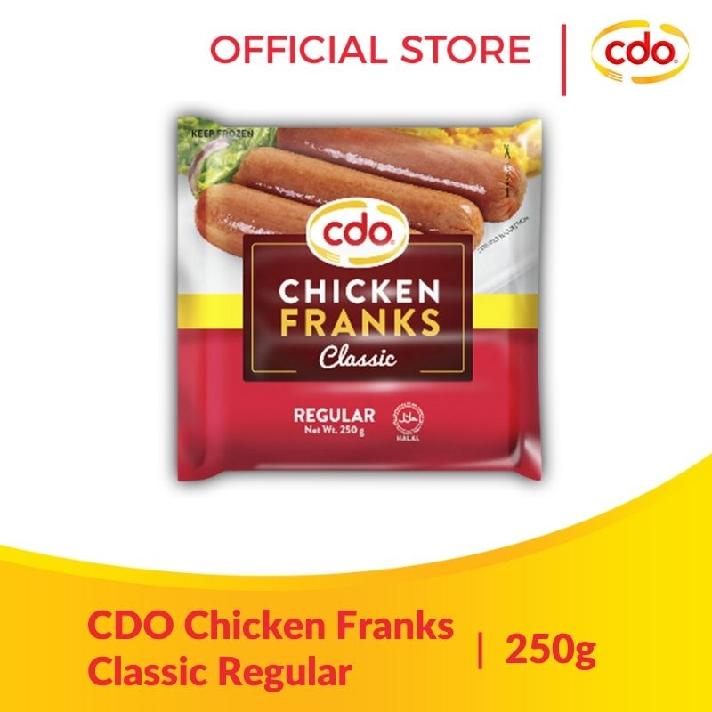 CDO Chicken Franks Classic Regular 250g | Shopee Philippines