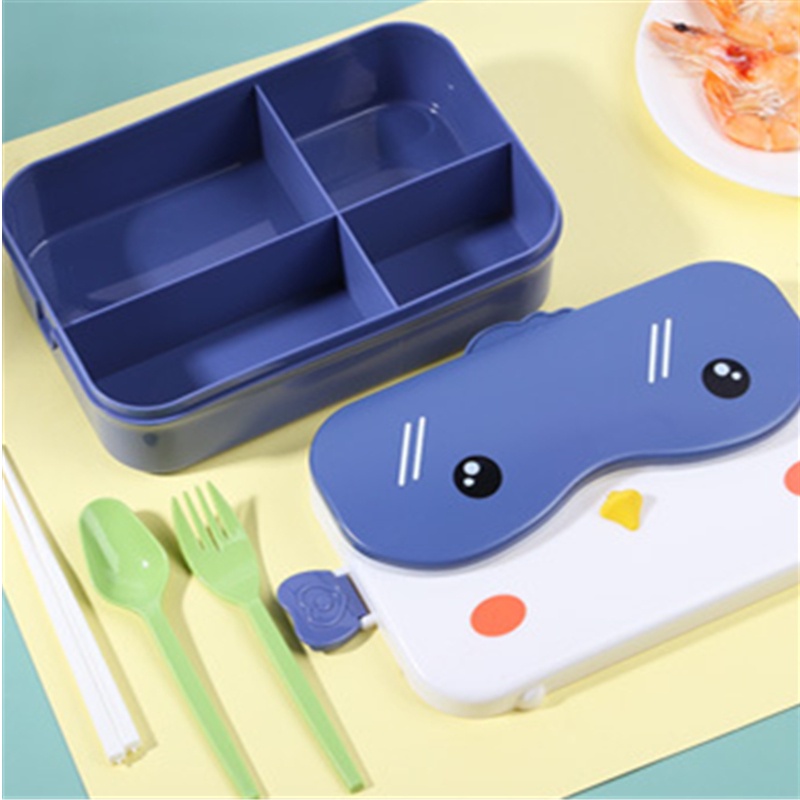 Kids Lunch Box Leakproof Lunch Box with Spoon and Fork Bento Box ...