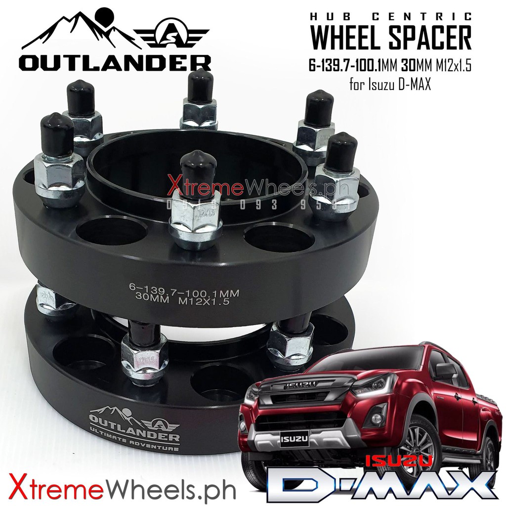 Isuzu Dmax / D-max / MUX 2012-2023 Wheel spacer 30mm with centric hub ...