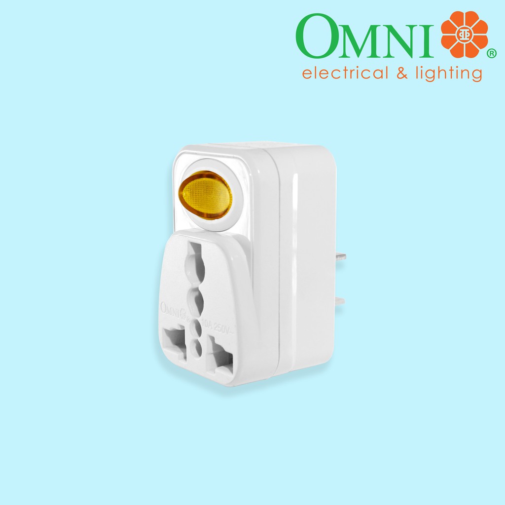 OMNI Universal Adapter w/Switch 10A 250V- WUS-102 | Shopee Philippines