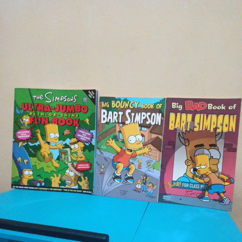 the simpsons ultra jumbo rain-or-shine fun book 2 in 1 bart Simpson big ...