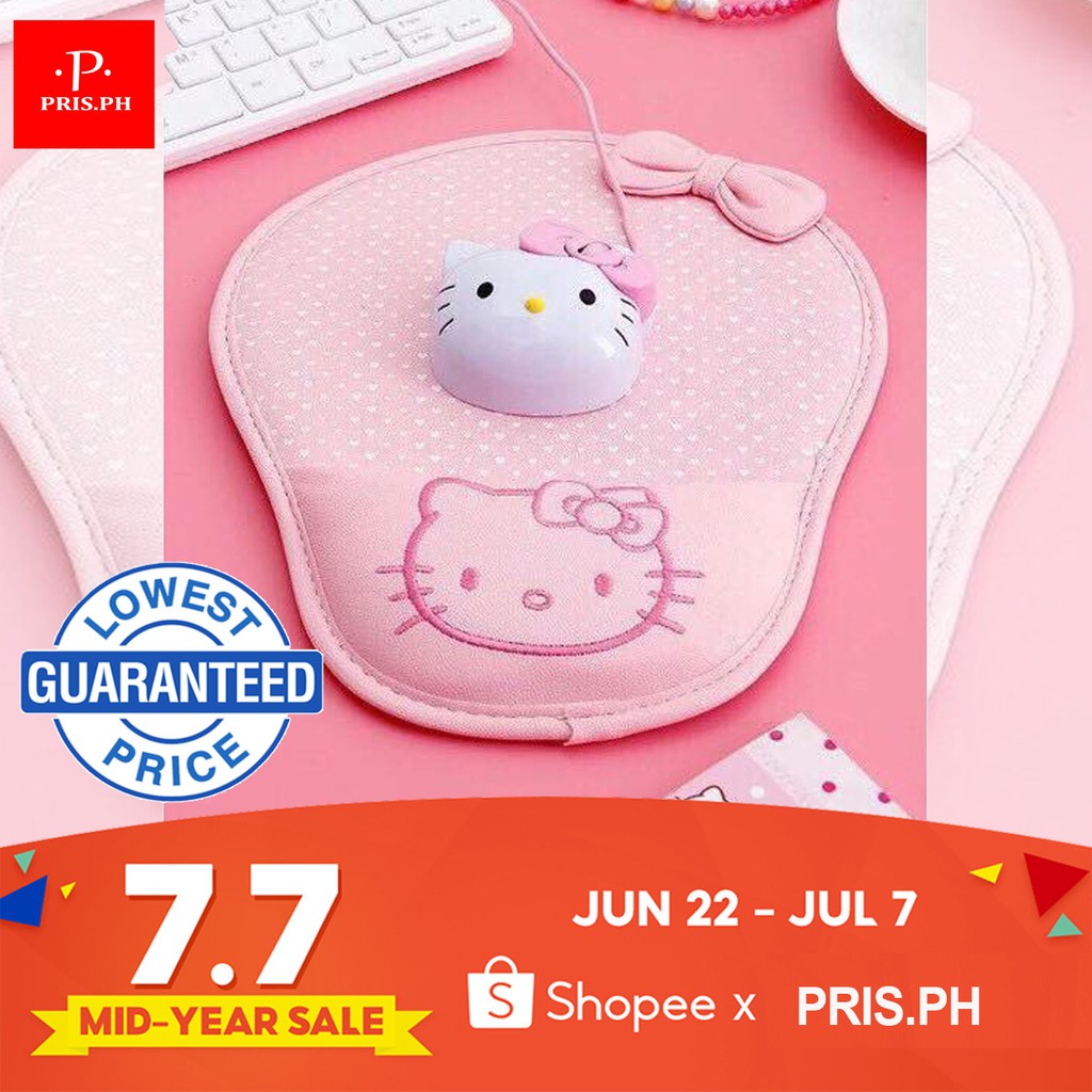 Fashionable Hello Kitty Mouse Pad with Wrist support | Shopee Philippines