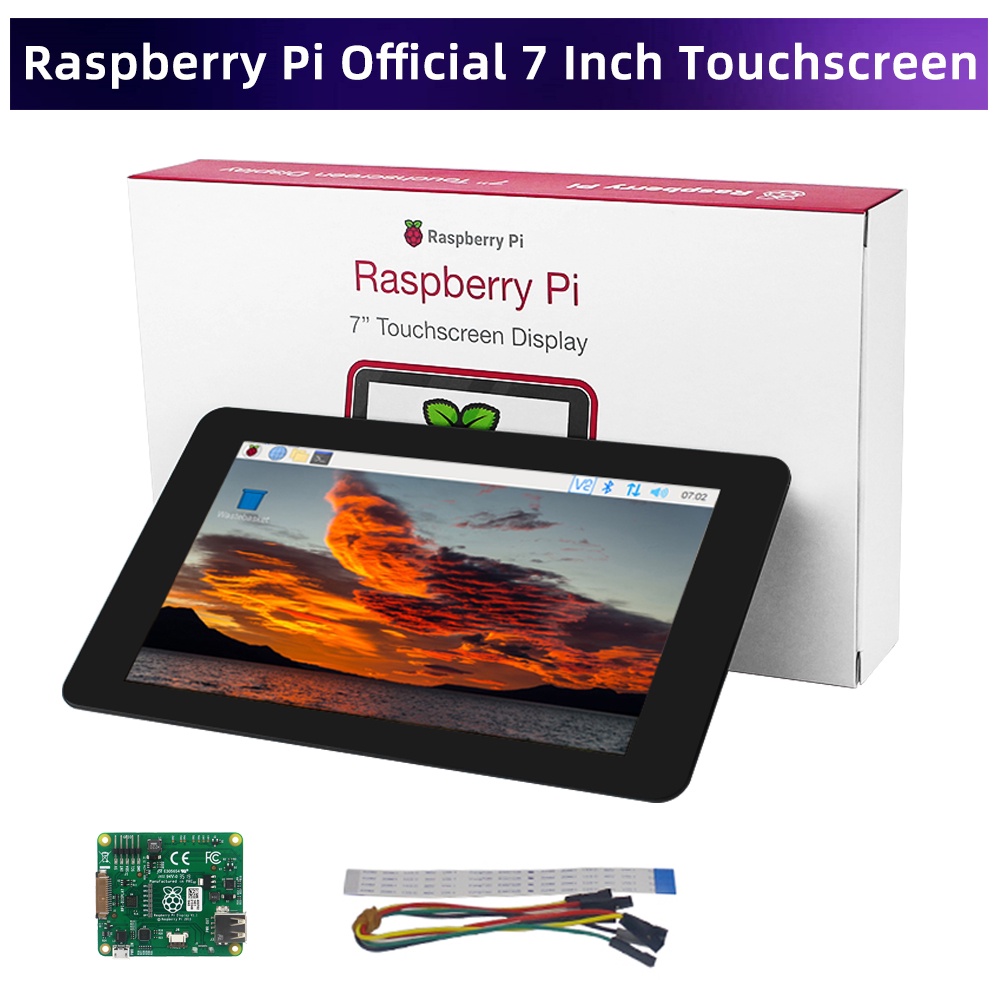 Raspberry Pi 7 Inch Touch Screen Display 800x480 HD 24-bit Color LCD ...