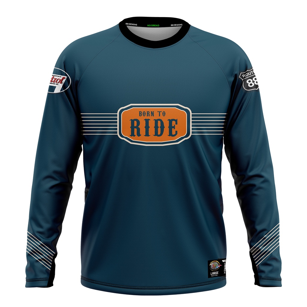 Motor Cycle Jersey Long Sleeve for Men Big Size Bron To Ride MOTORCYCLE FULL SUBLIMATION JERSEY ...