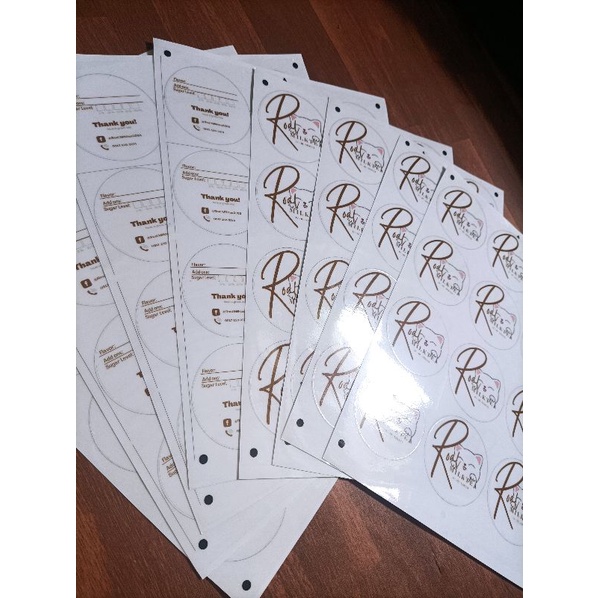 Sticker Logo Printing per sheet | Shopee Philippines