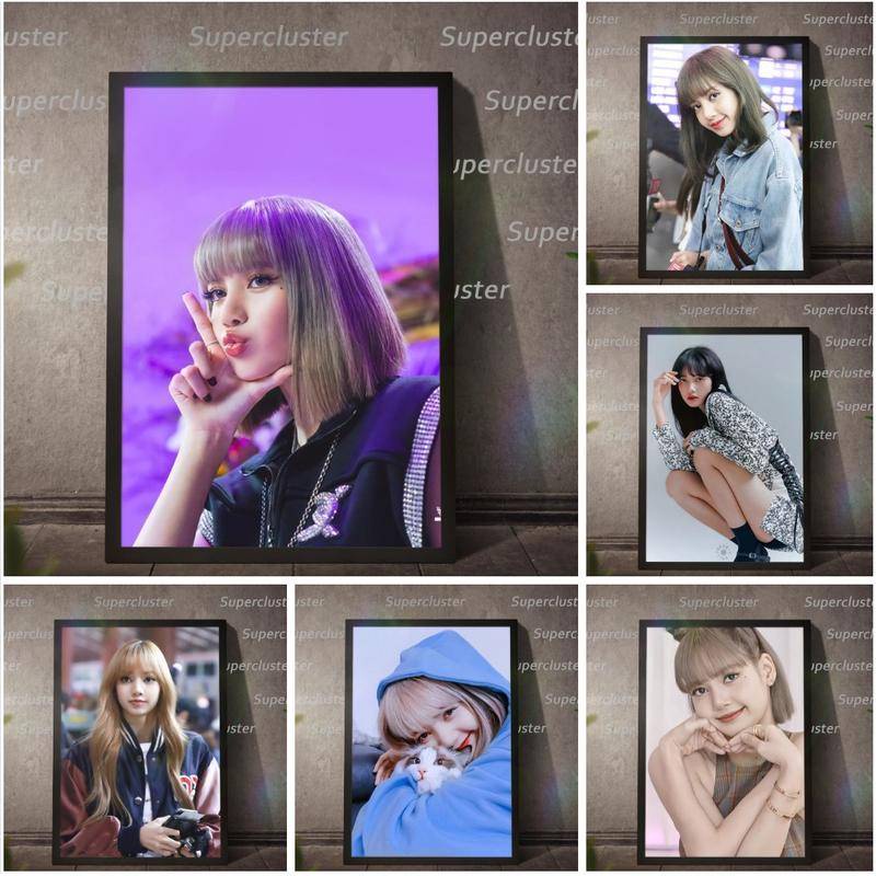 BlackPink Canvas Painting Lisa main Korean girl team Poster Wall Print ...