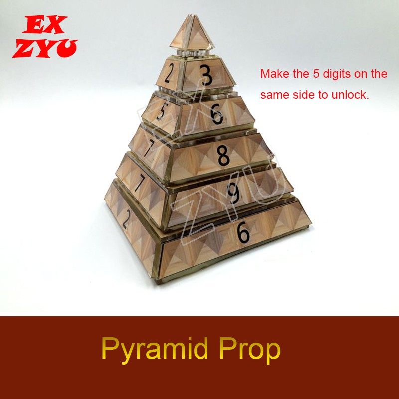 Ancient pyramid prop real life room escape game rotate the pyramid to ...