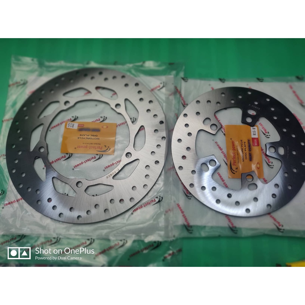 YAMAHA R15 DISC PLATE FRONT & REAR V1 V2 BRAND PERFECT POWER | Shopee ...