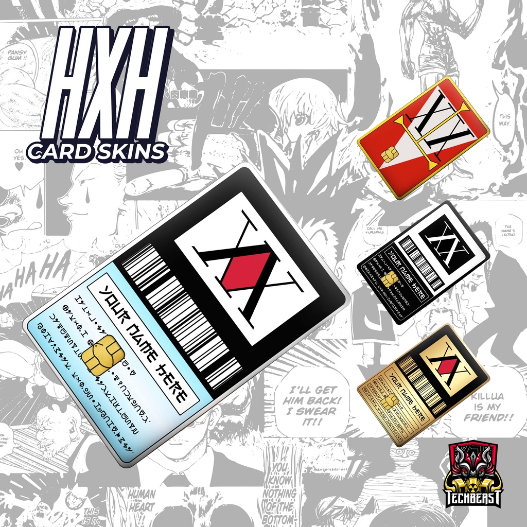3M Hunter x Hunter ATM Debit Credit Beep Card HxH Skin Vinyl Sticker ...