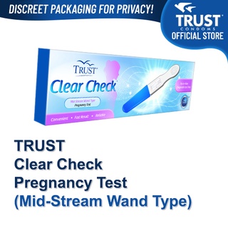 Trust Clear Check Mid Stream Wand Type Pregnancy Test Kit 1 kit ...