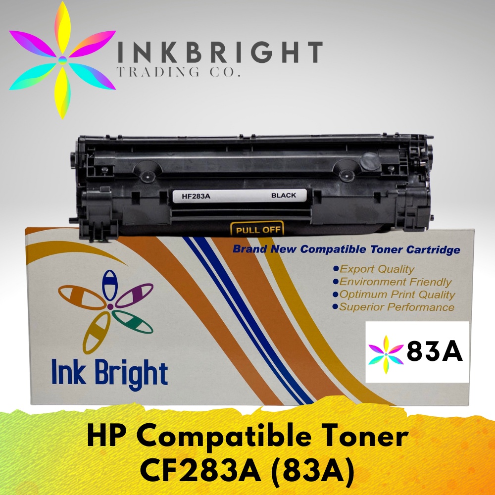 InkBright CF283A Toner Cartridge For Printer MFP M125 127fn 127fw ...