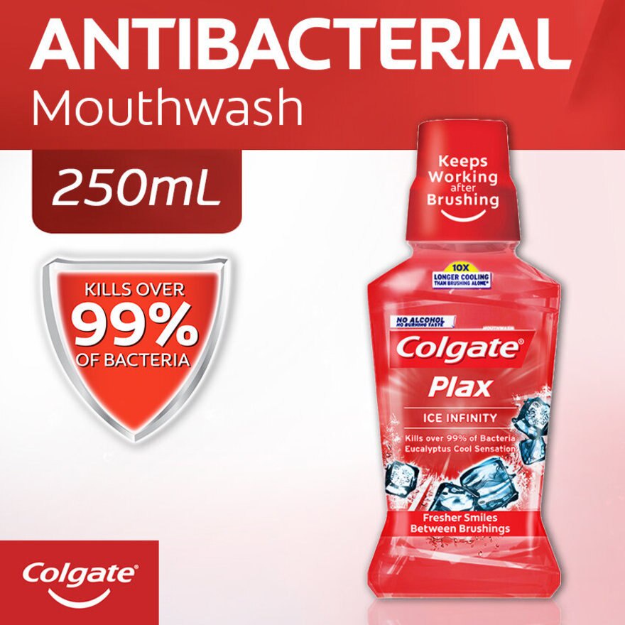 COLGATE Plax Ice Infinity Mouthwash 250ml | Shopee Philippines