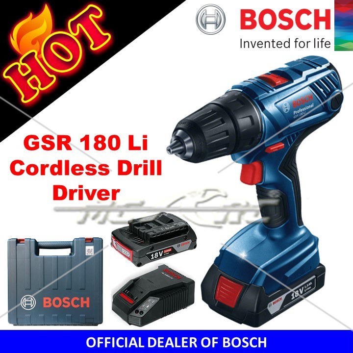Bosch GSR 180 Li Cordless Drill Driver | Shopee Philippines