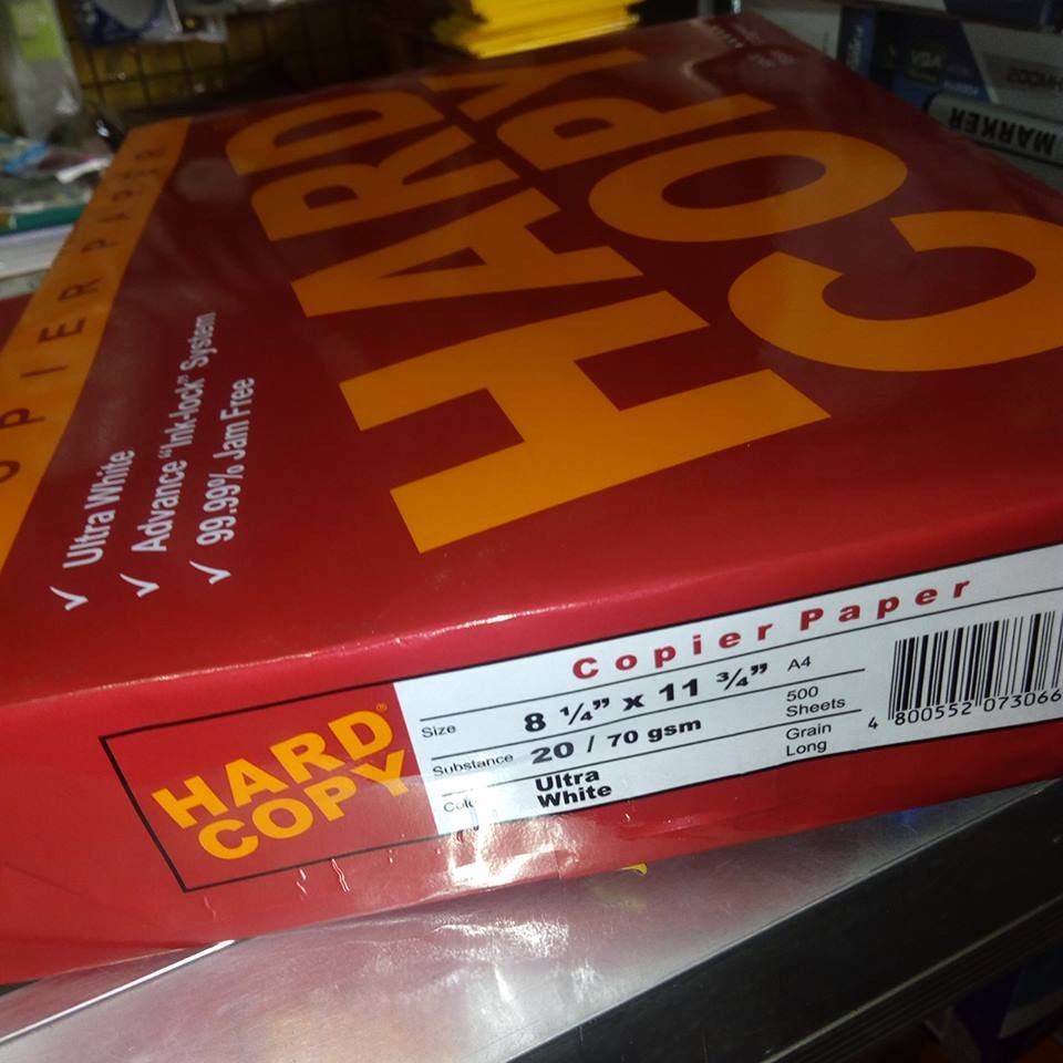A4 SIZE HARD COPY BOND PAPER 70GSM SUBSTANCE 20 500 SHEETS Shopee