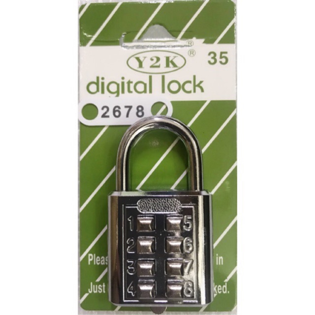 Digital pad lock 35mm security password lock | Shopee Philippines