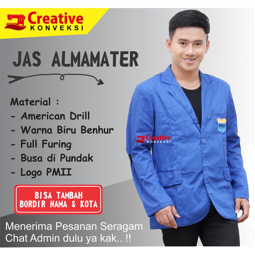 Jas PMII SIZE JUMBO | Jas Uniform ALMAMATER ALMET PMII PREMIUM / JAS ...