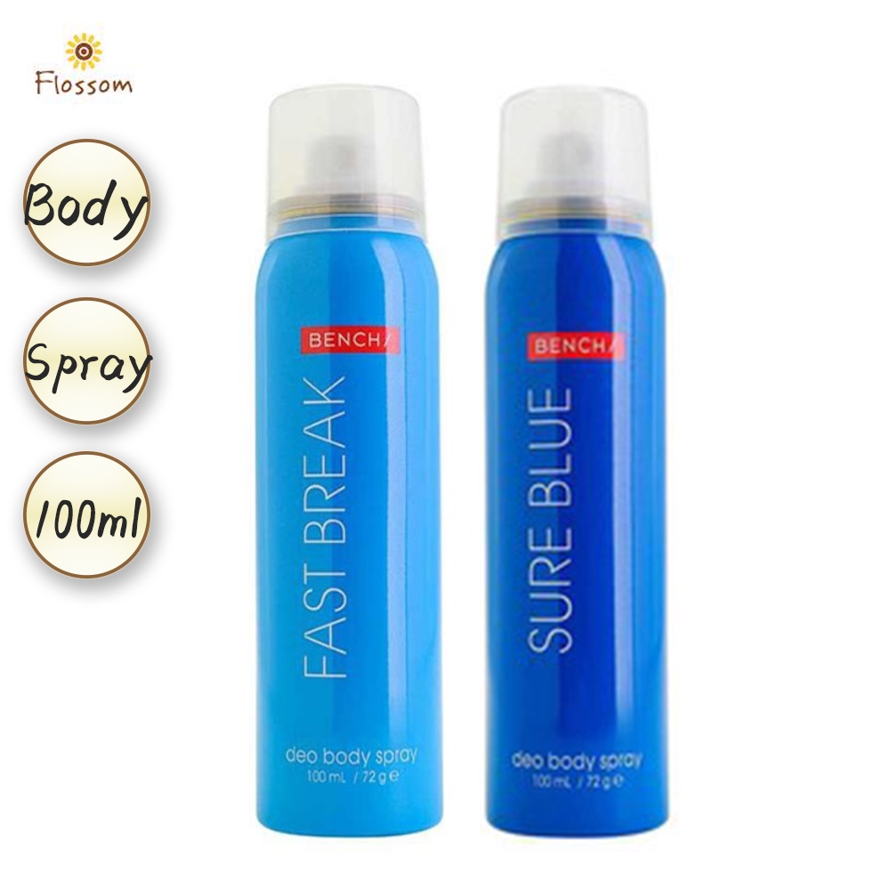 Bench Sure Blue Or Fast Break Body Spray 100ml | Shopee Philippines