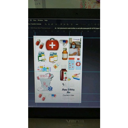customized photo Printed pharmacy's themed cake toppers | Shopee ...