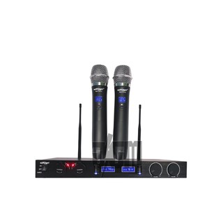 Konzert WM-55U Dual Channel UHF Wireless Microphone with Rechargeable ...