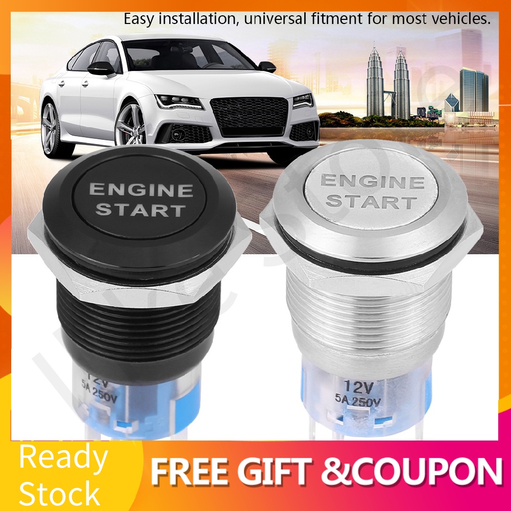 [Ready Stock] 12V Car Engine Start Stop Push Button Switch Ignition ...