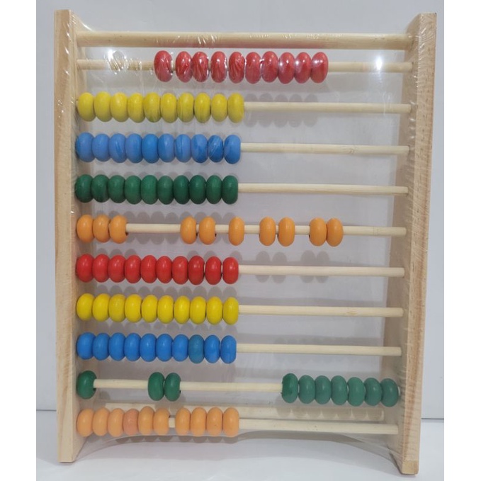 Classic Wooden Educational Toy Abacus 100 Beads | Shopee Philippines