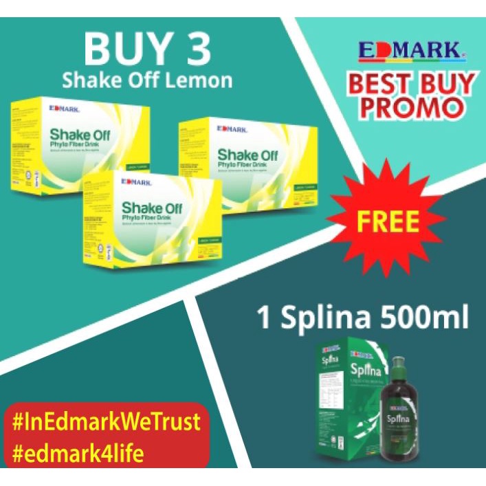 EDMARK BUY 3 SHAKE OFF LEMON TAKE 1 SPLINA CHLOROPHYLL 500ml | Shopee ...