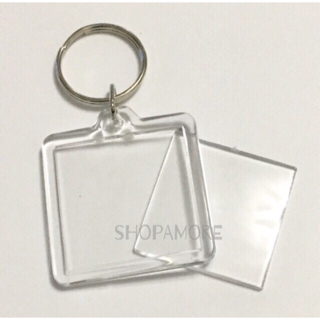 Square Blank Acrylic Photo Insert Keychain (Square) | Shopee Philippines