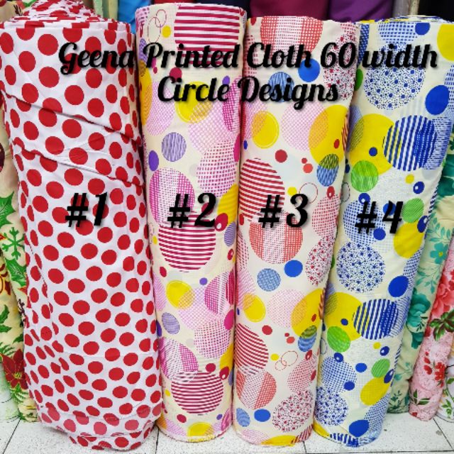 Geena Printed Cloth 60 width | Shopee Philippines
