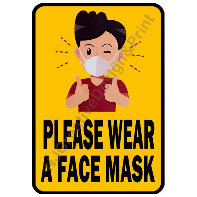 Please Wear A Face Mask | Shopee Philippines