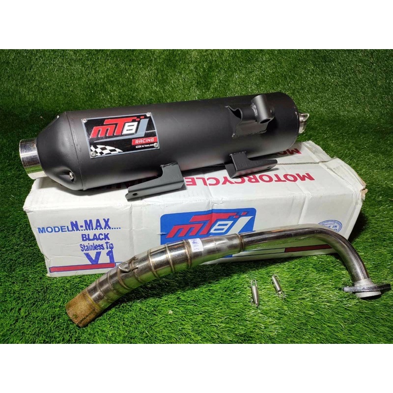 Nmax V1 MT8 pipe black stainless tip with spring | Shopee Philippines
